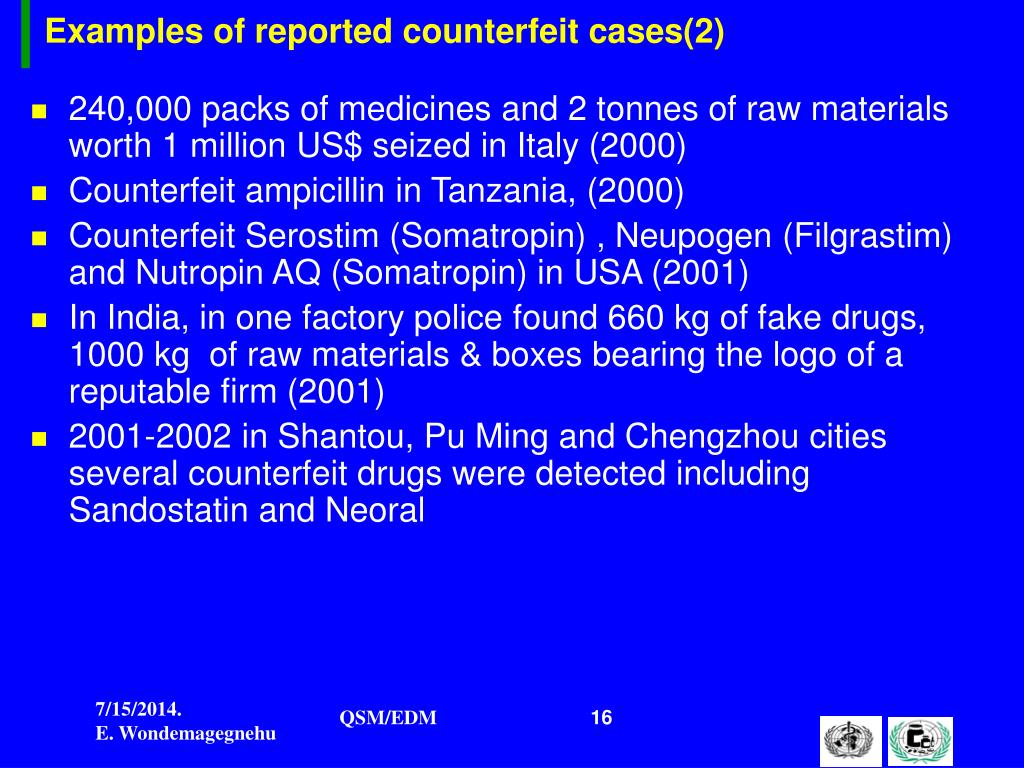 PPT - Drug regulation: counterfeits experience of countries PowerPoint ...