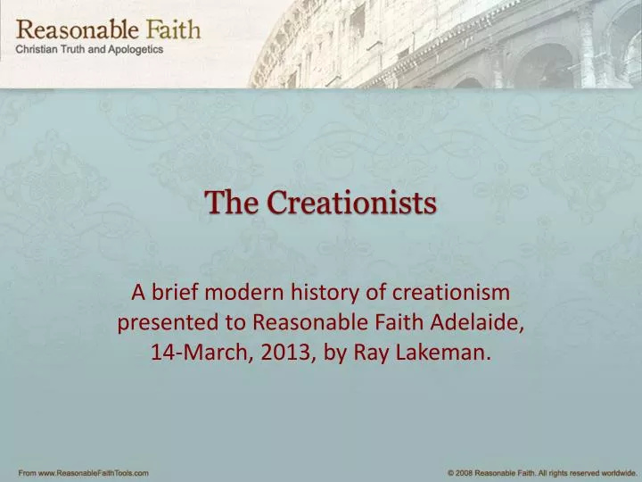PPT - The Creationists PowerPoint Presentation, free download - ID:1771744