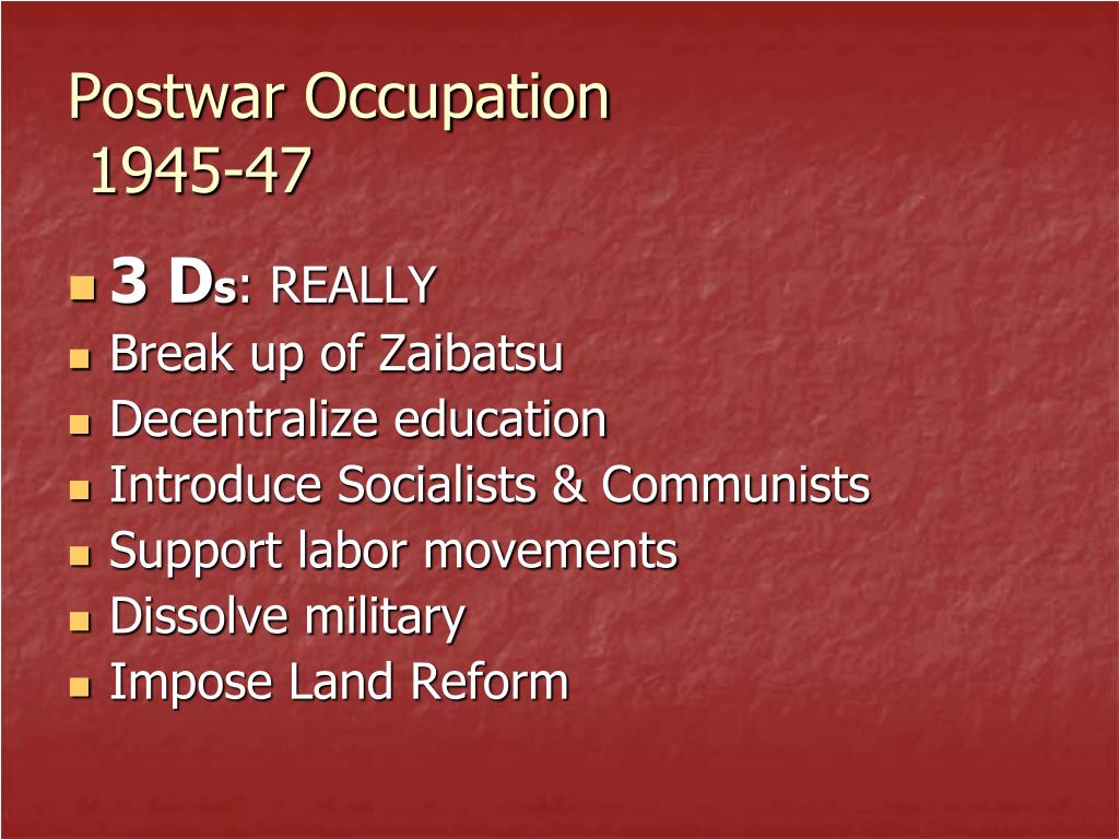 PPT - Showa Era Japan: Great Depression, WW II & Recovery PowerPoint ...