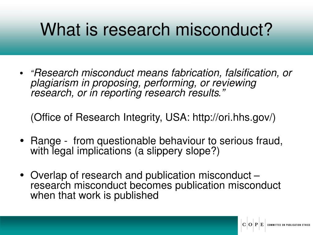 PPT - Research and Publication Ethics: dealing with and preventing ...