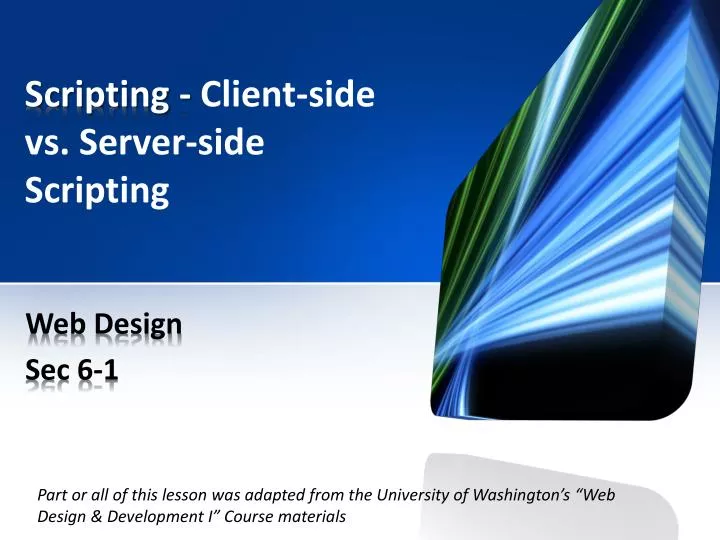 PPT - Scripting - Client-side vs. Server-side Scripting PowerPoint ... PPT - Scripting - Client-side vs. Server-side Scripting PowerPoint ...