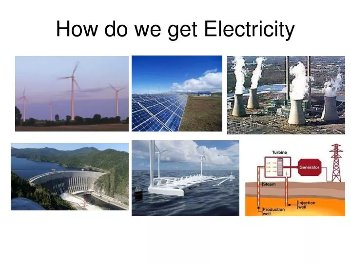 PPT - How do we get Electricity PowerPoint Presentation, free download ...