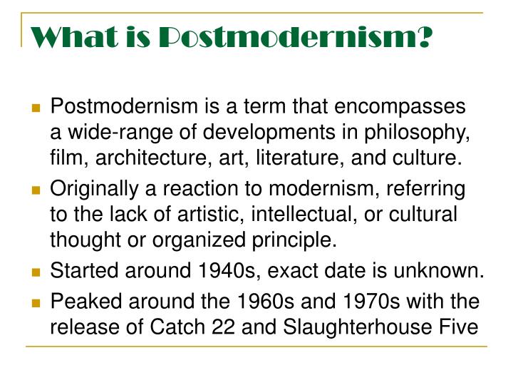 PPT - Postmodernism PowerPoint Presentation - ID:1773271