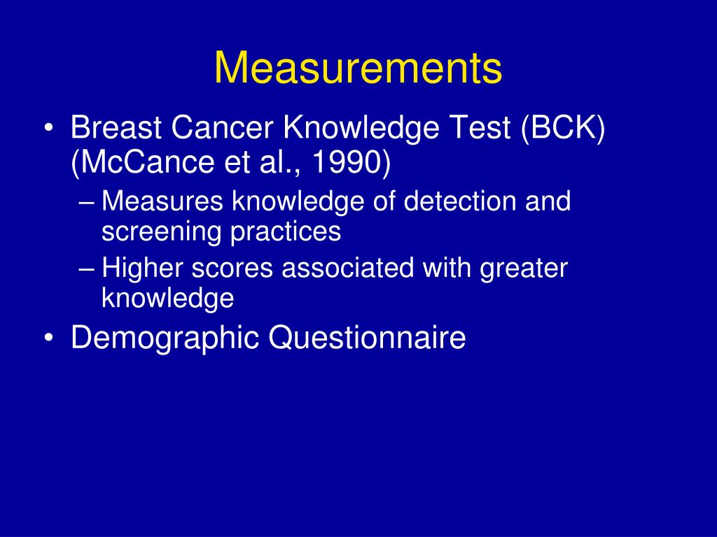 PPT - Knowledge, Cancer Fatalism and Spirituality as Predictors of ...