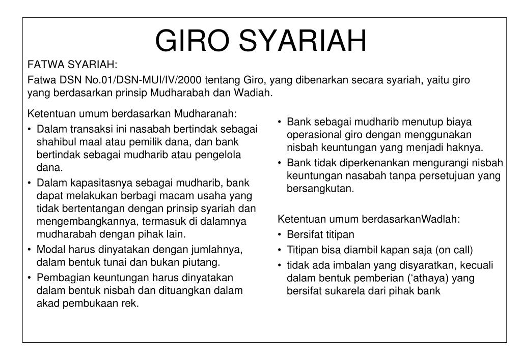 PPT - Daftar Isi Kodifikasi Produk Perbankan Syariah PowerPoint ...