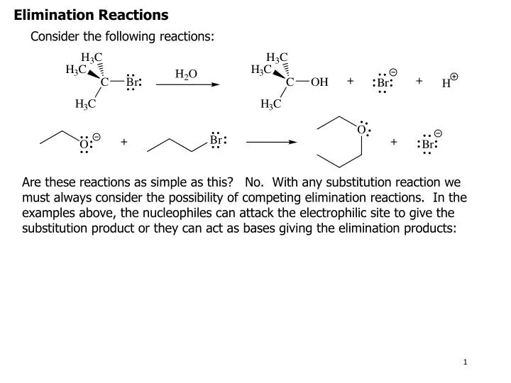 PPT - Elimination Reactions PowerPoint Presentation, free download - ID ...