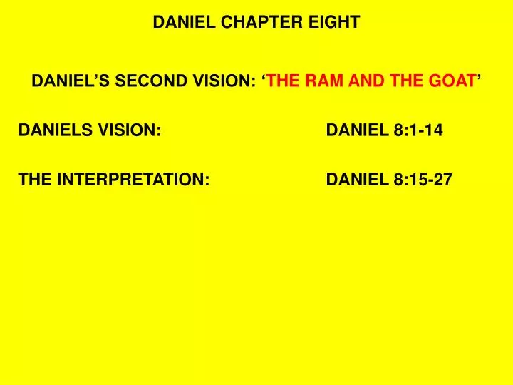 PPT - DANIEL CHAPTER EIGHT PowerPoint Presentation, free download - ID ...