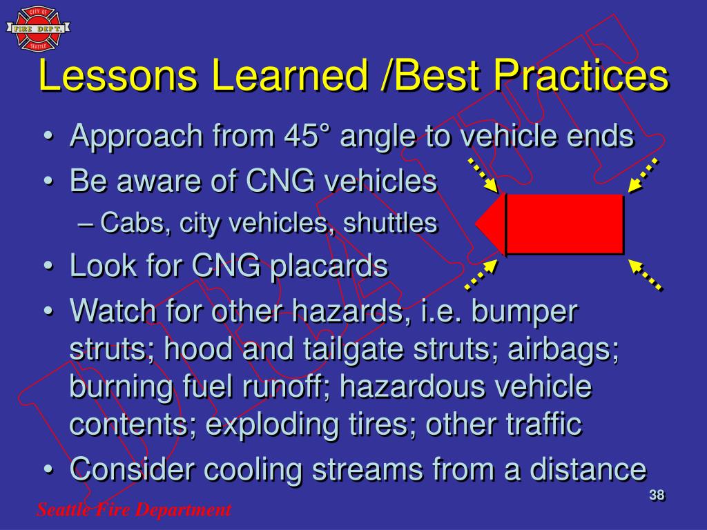 PPT - FIREFIGHTER NEAR MISS Auto Fire with Compressed Natural Gas (CNG ...