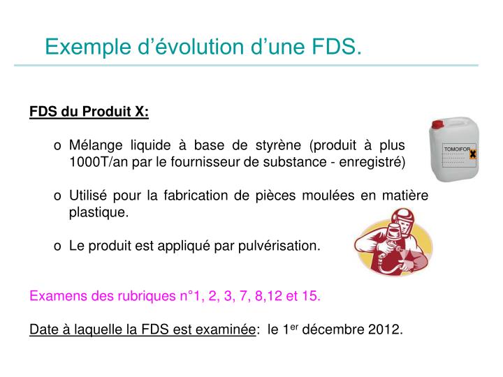PPT - La Fiche de Données de Sécurité (FDS) PowerPoint Presentation ...