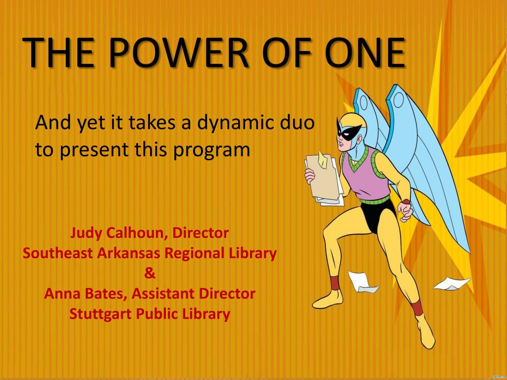PPT - The Power of One PowerPoint Presentation, free download - ID:1774935