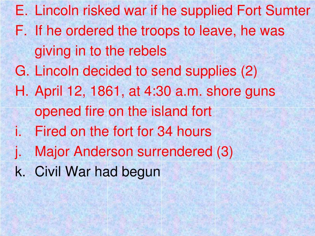 PPT - Chapter 16 The Civil War Begins 1861-1862 PowerPoint Presentation ...