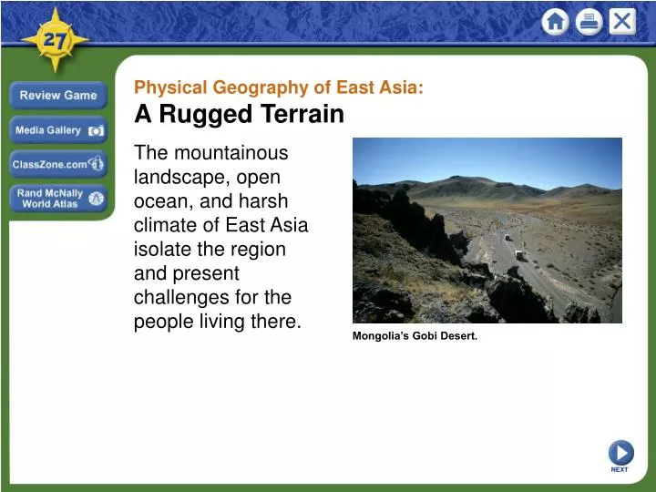 PPT - Physical Geography of East Asia: A Rugged Terrain PowerPoint ...