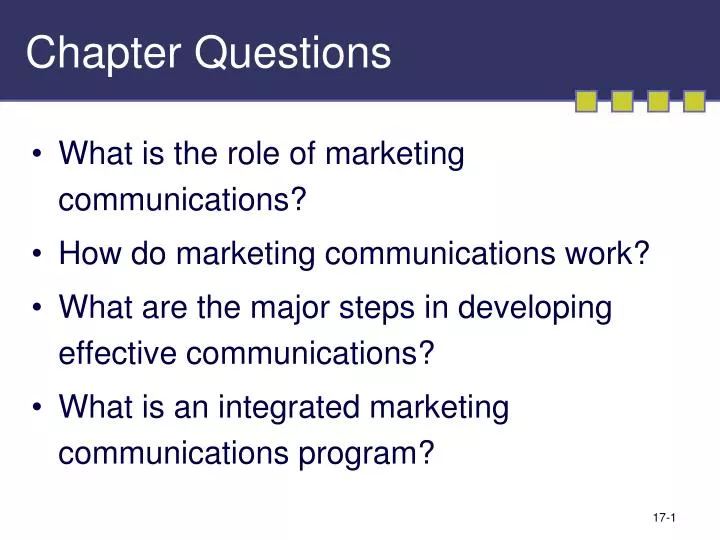 PPT - Chapter Questions PowerPoint Presentation, free download - ID:1775355