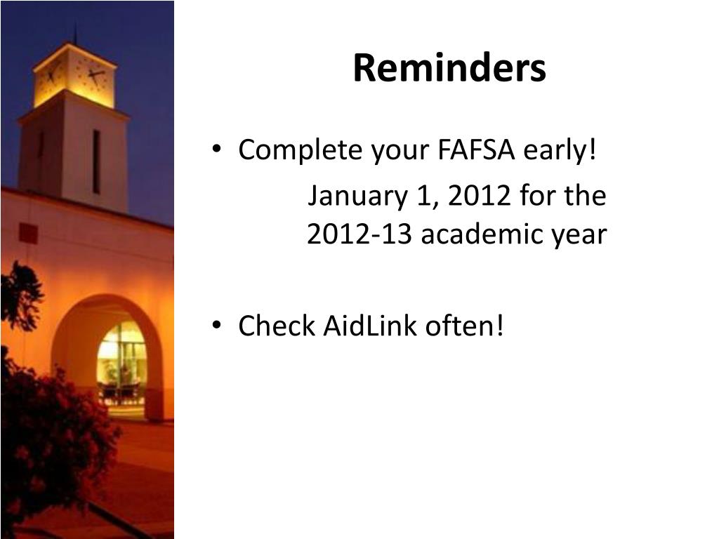 PPT - Understanding Financial Aid and Scholarships For Graduate ...