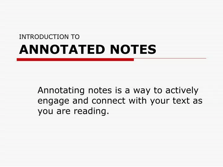 Annotated Text Powerpoint