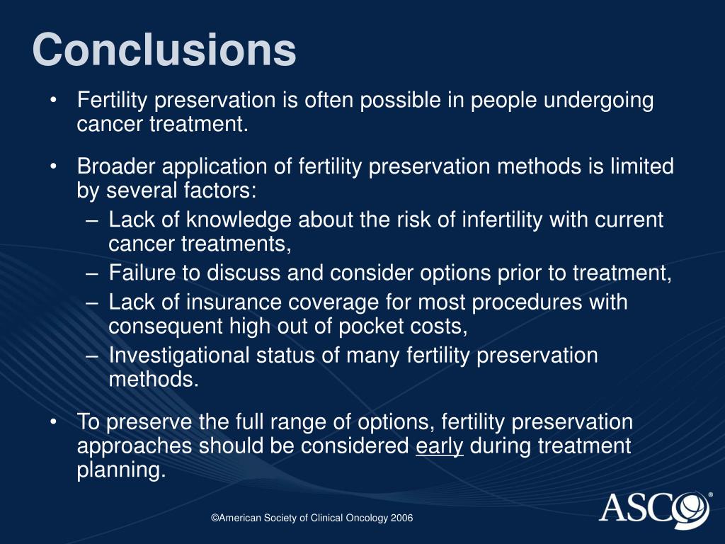 Ppt Fertility Preservation In People Treated For Cancer Clinical