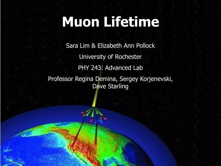 PPT - Muon Lifetime PowerPoint Presentation, free download - ID:1776605