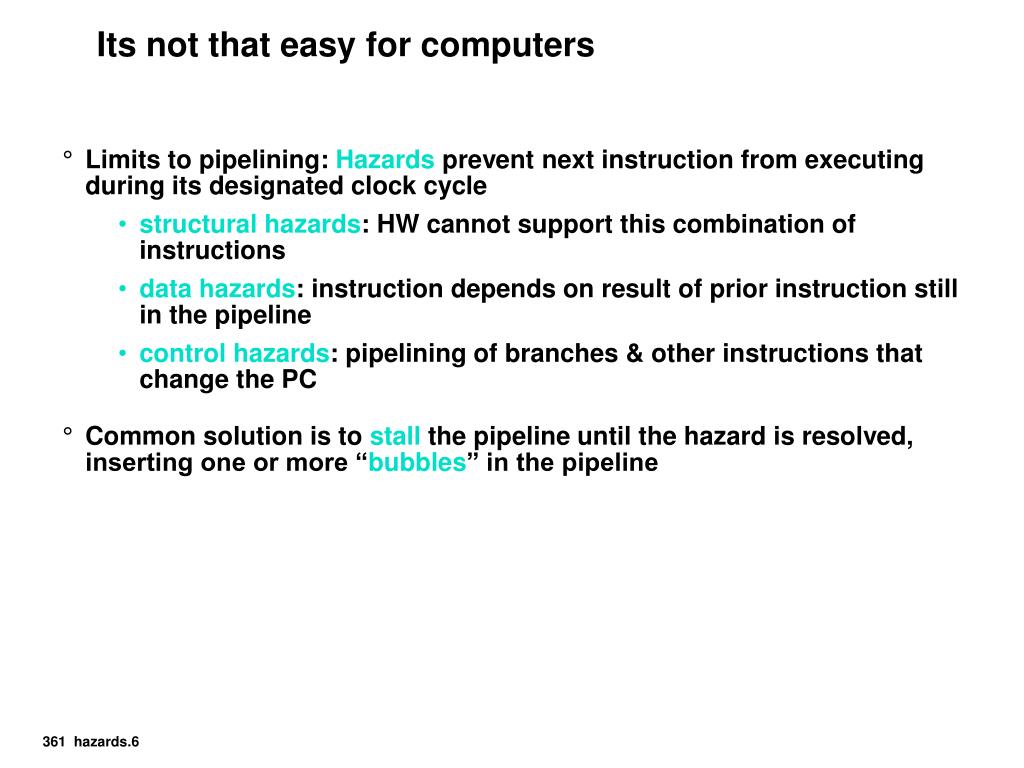 PPT - ECE 361 Computer Architecture Lecture 13: Designing a Pipeline Processor PowerPoint ...