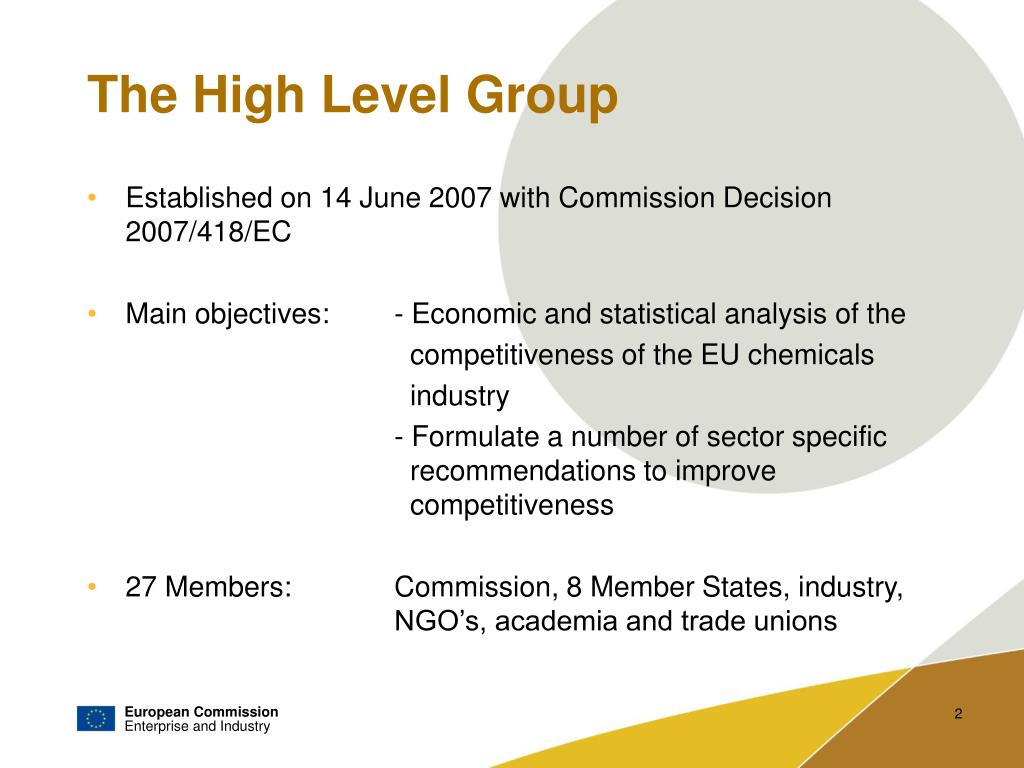 PPT - The High Level Group on the Competitiveness of the European ...