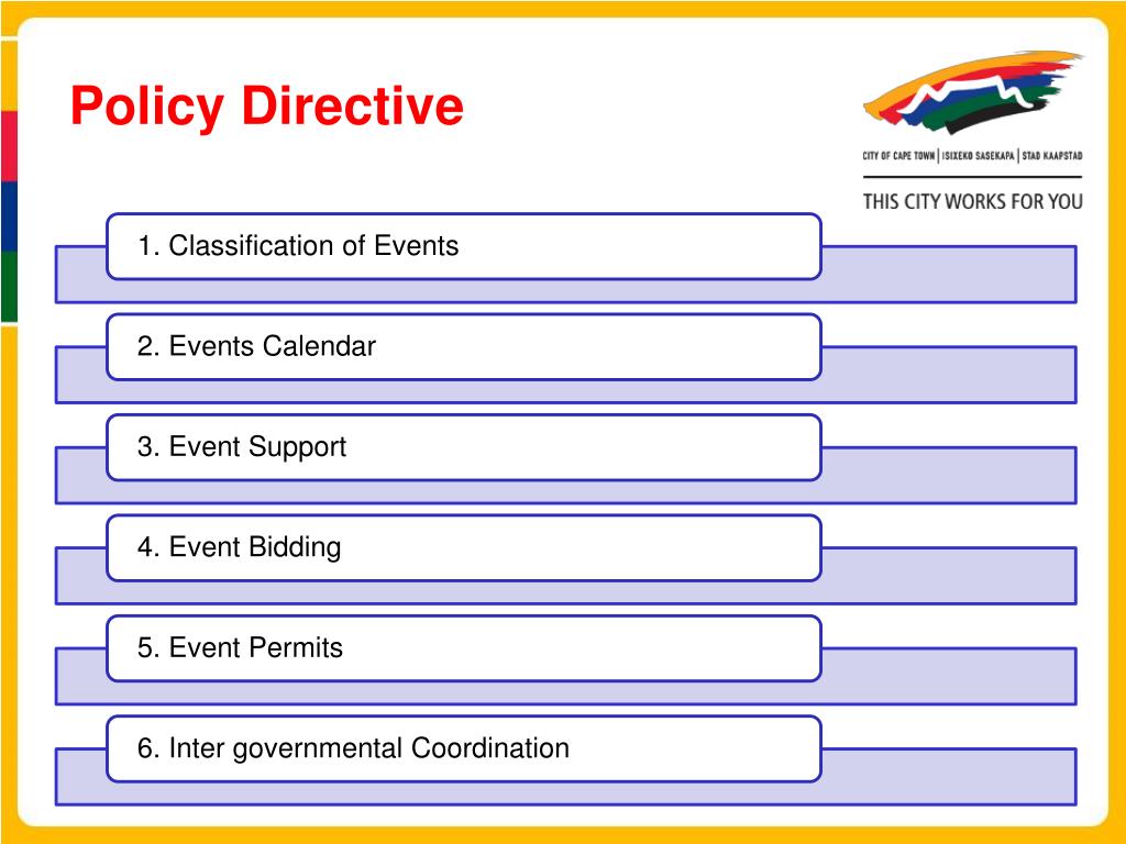 PPT - CITY OF CAPE TOWN Draft Events Policy PowerPoint Presentation ...