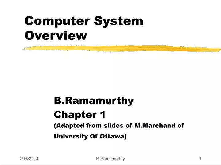 PPT - Computer System Overview PowerPoint Presentation, free download ...