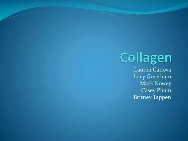 PPT - Collagen PowerPoint Presentation, free download - ID:1777588