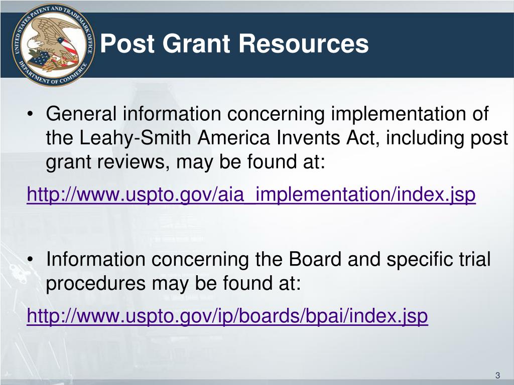 PPT - Richard Linn American Inn of Court Post-Grant Procedures February ...