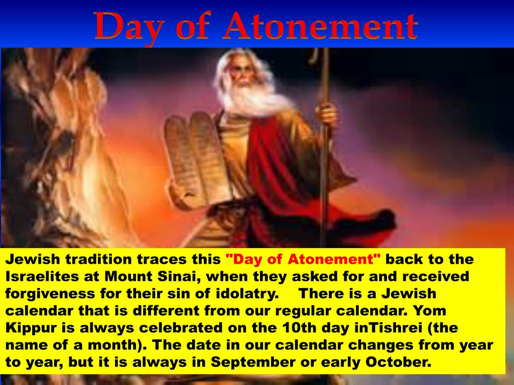 PPT - The Day of Atonement was the most solemn of all days in Israel ...