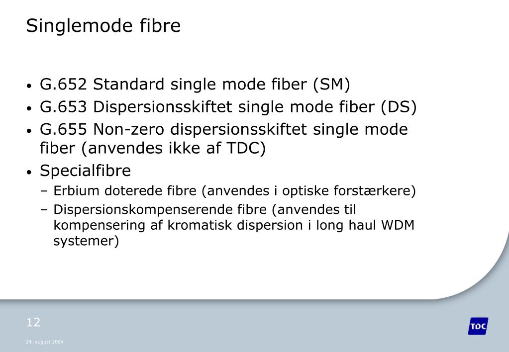PPT - Fiber og transmissionsudstyr PowerPoint Presentation, free ...