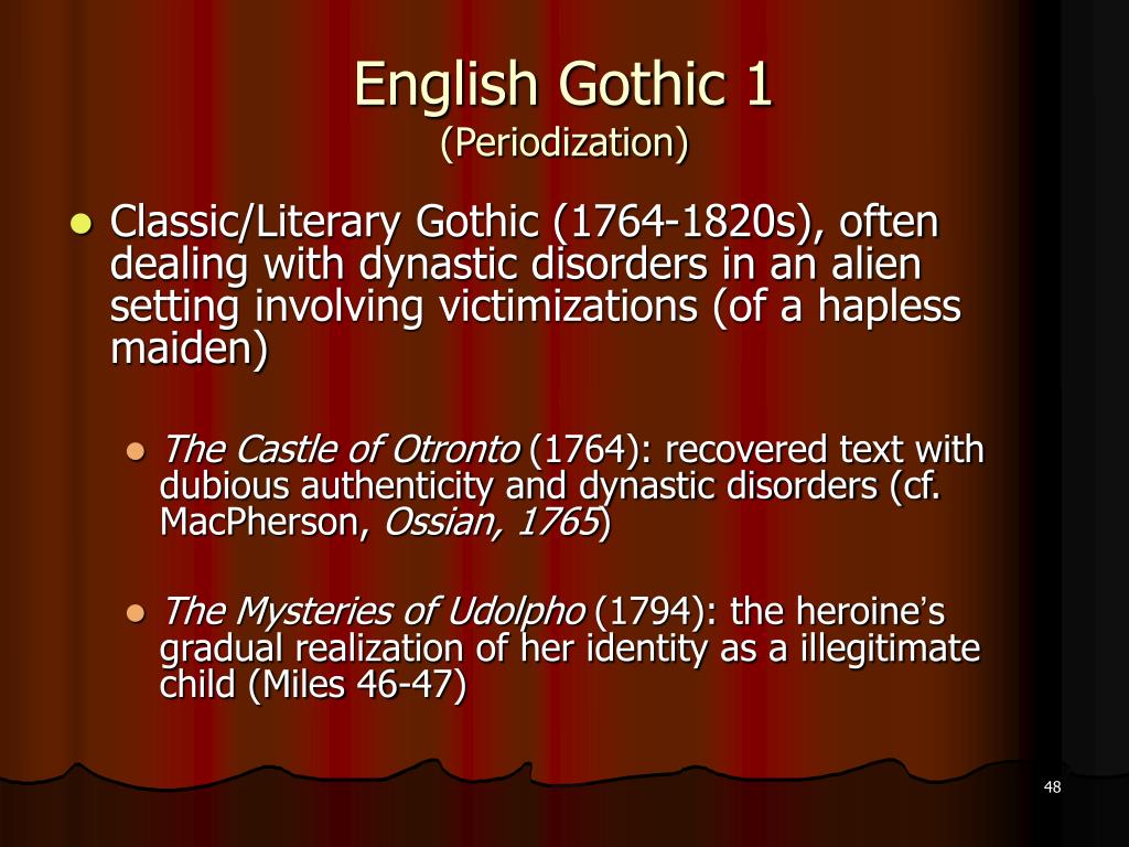PPT - English & Irish Gothic: and Their Modernist Turns PowerPoint ...