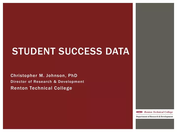 PPT - Student Success Data PowerPoint Presentation, free download - ID ...