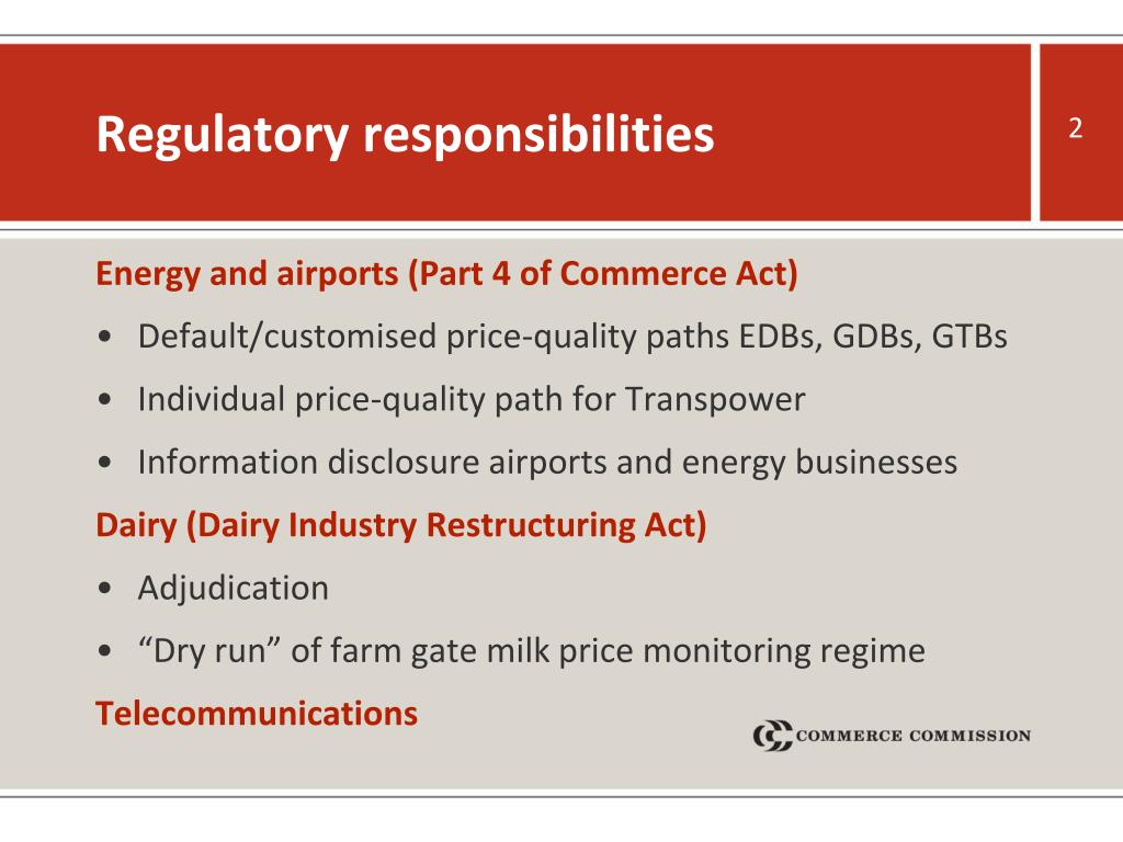PPT - Overview of Energy Regulation and Commerce Commission's ...
