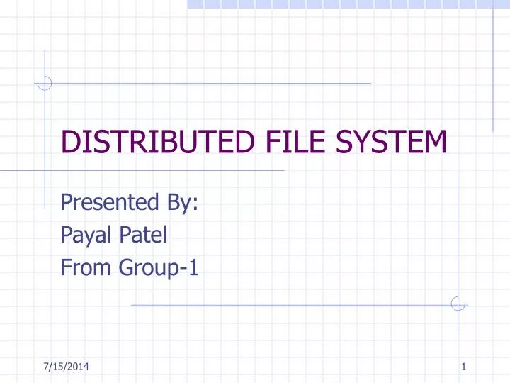 PPT - DISTRIBUTED FILE SYSTEM PowerPoint Presentation, free download ...