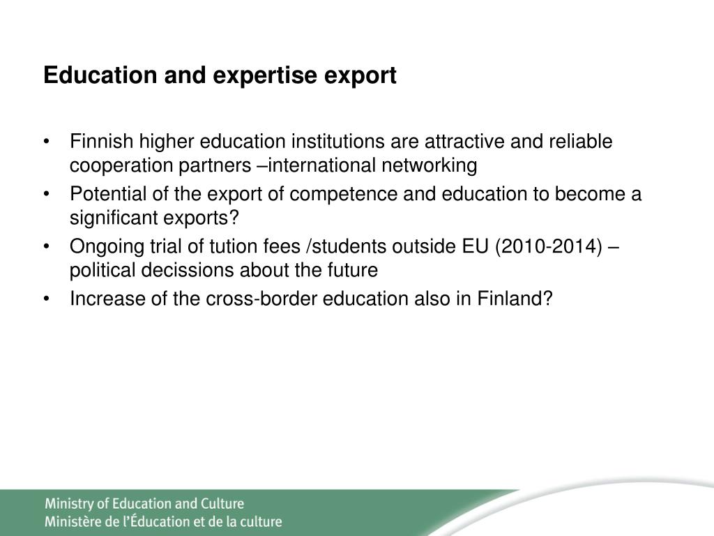 PPT - Internationalisation of H igher Education in Finland Maija Innola ...