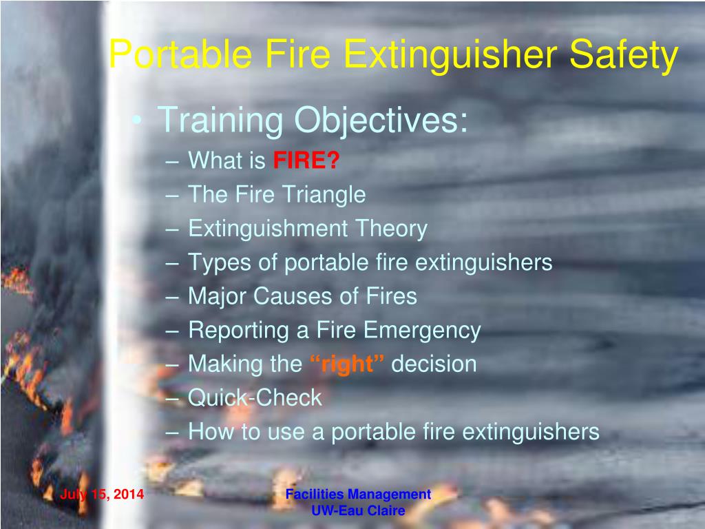 PPT - Portable Fire Extinguisher Safety OSHA 29 CFR 1910.157 PowerPoint ...