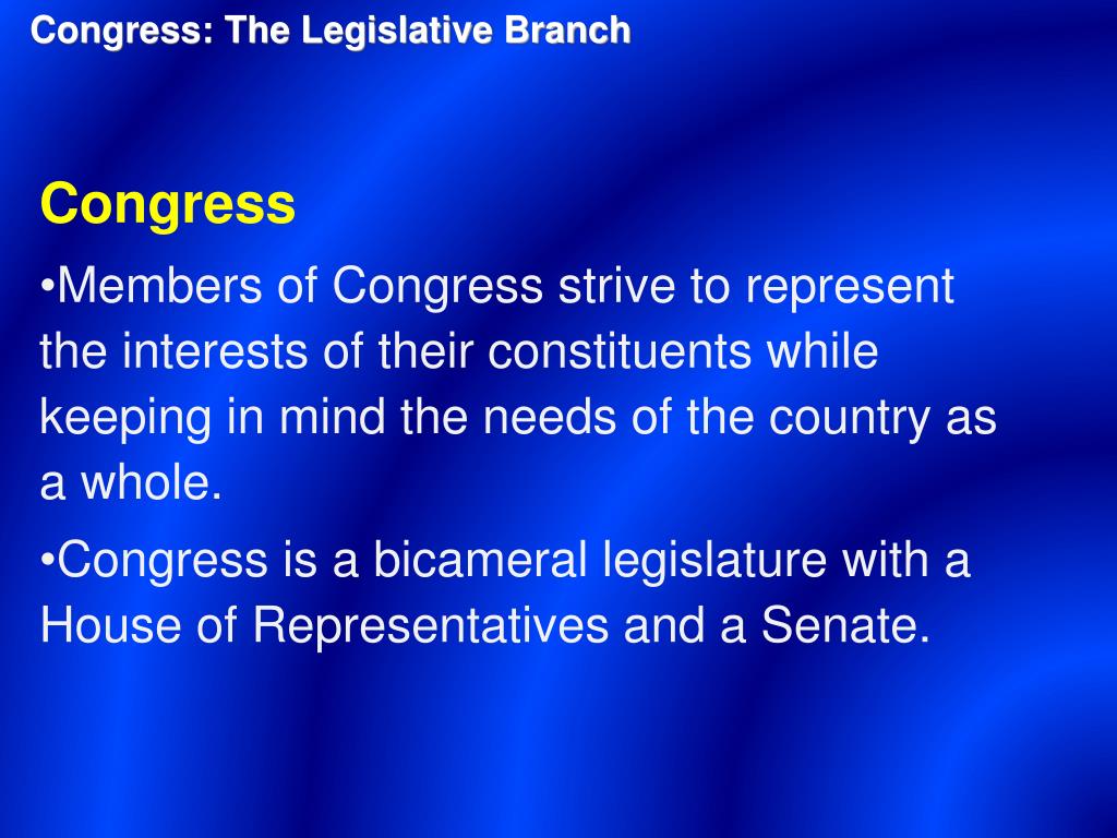 Constituents Of Congress