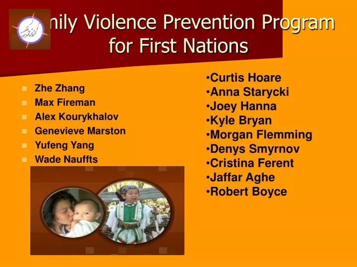 PPT - Family Violence Prevention Program for First Nations PowerPoint ...