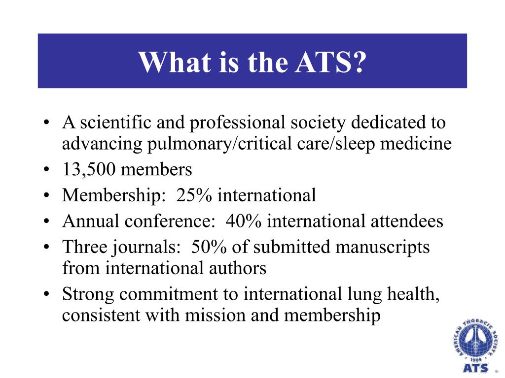PPT - Global Lung Health: An American Thoracic Society Perspective ...
