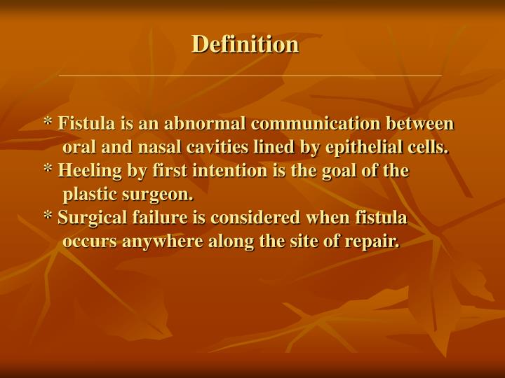 PPT - Palatal fistula PowerPoint Presentation - ID:1780032