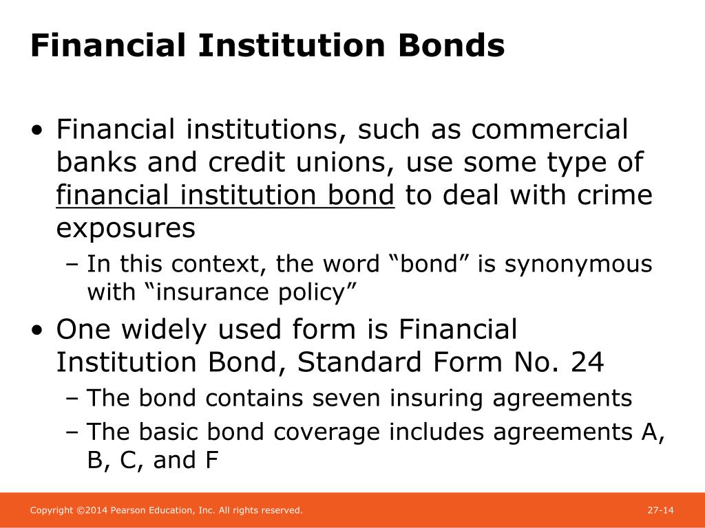 PPT - Chapter 27 Crime Insurance and Surety Bonds PowerPoint ...