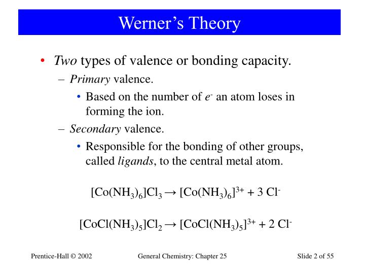 PPT - 25-1 Werner’s Theory of Coordination Compounds: An Overview ...