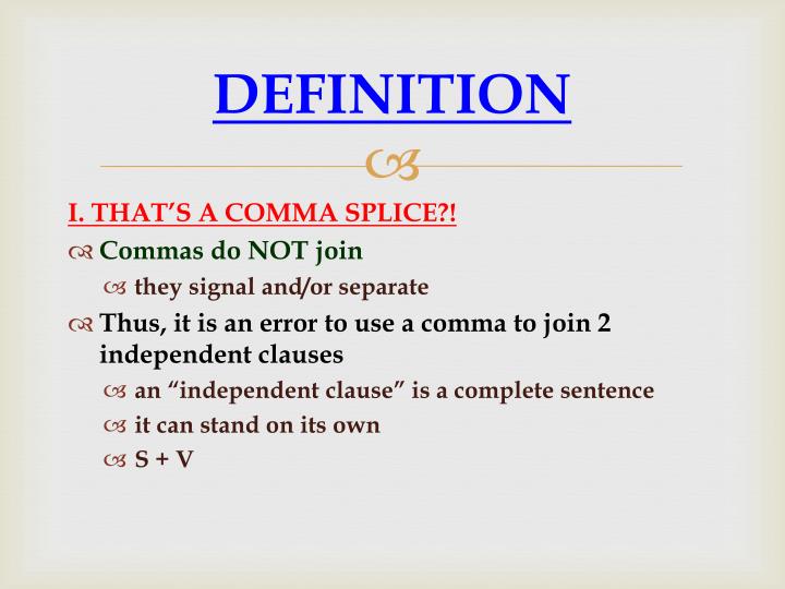 Comma splice examples - filerobo