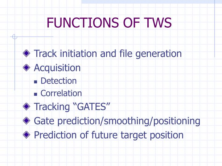 PPT - TRACK-WHILE-SCAN PowerPoint Presentation - ID:1780498