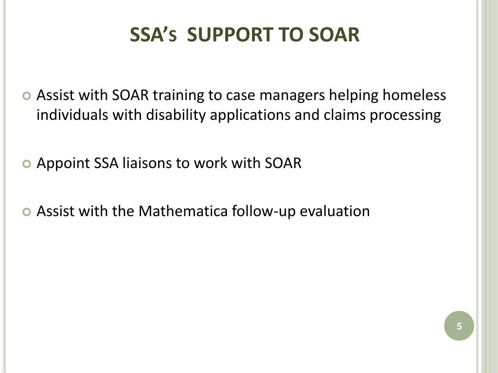 PPT - SSA's Initiatives to Support Homeless Individuals in Accessing ...