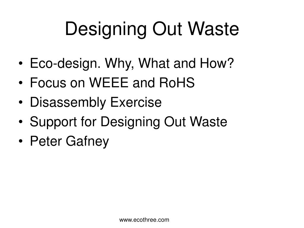 PPT - Designing Out Waste PowerPoint Presentation, free download - ID ...