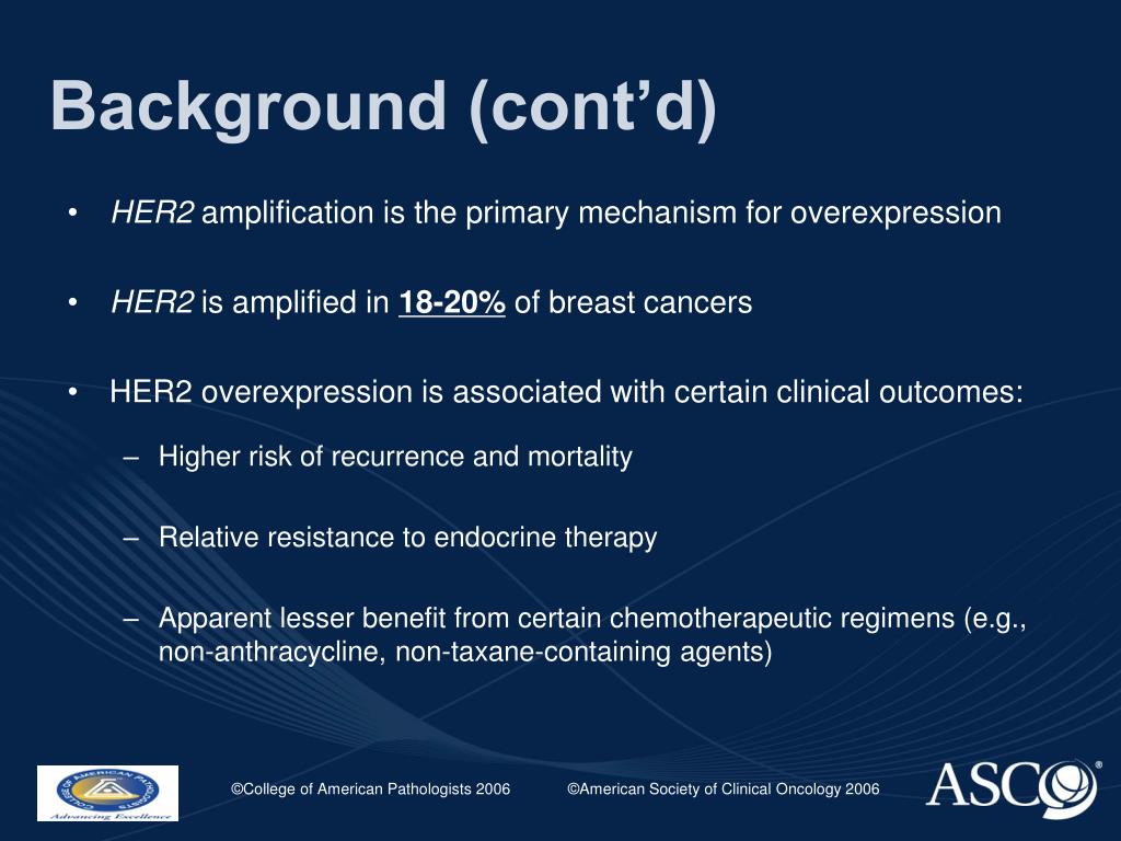 PPT - Guideline Recommendations for HER2 Testing in Breast Cancer ASCO ...
