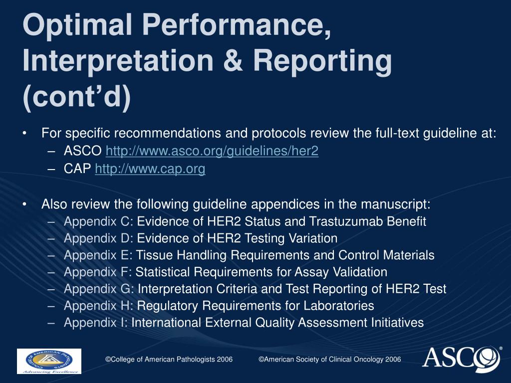 PPT - Guideline Recommendations for HER2 Testing in Breast Cancer ASCO ...