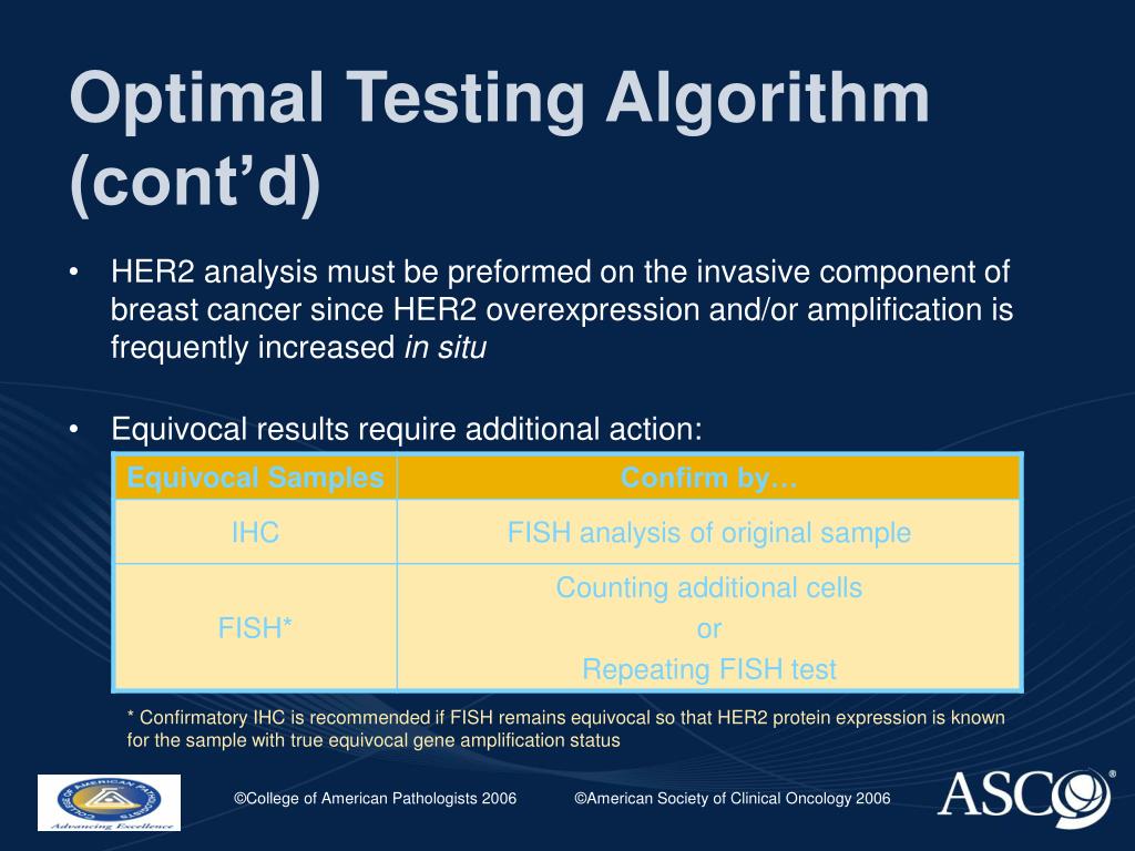 PPT - Guideline Recommendations for HER2 Testing in Breast Cancer ASCO ...
