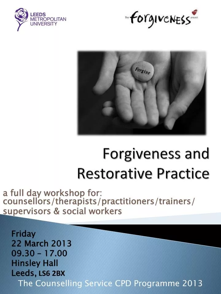 PPT - Forgiveness and Restorative Practice PowerPoint Presentation ...
