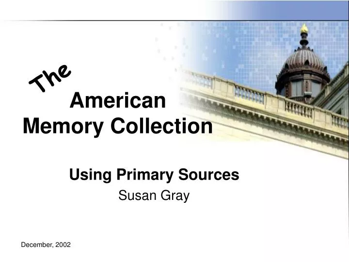 PPT - American Memory Collection PowerPoint Presentation, free download ...